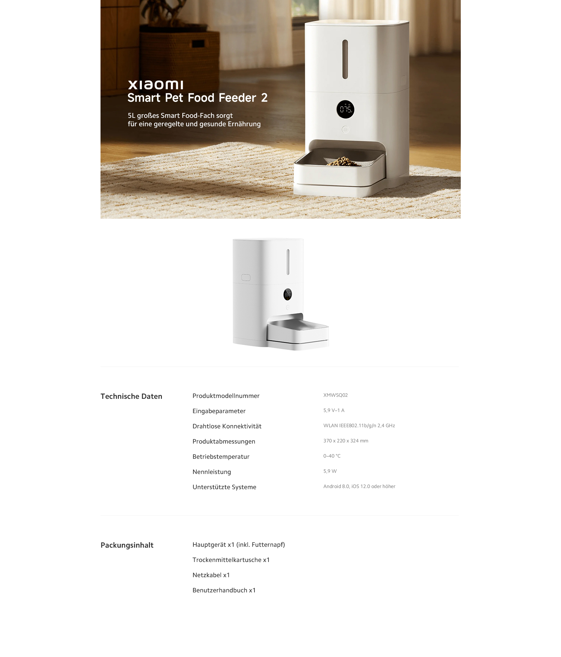 Xiaomi Smart Pet Food Feeder 2 - JETZT im autorisierten Onlineshop ...