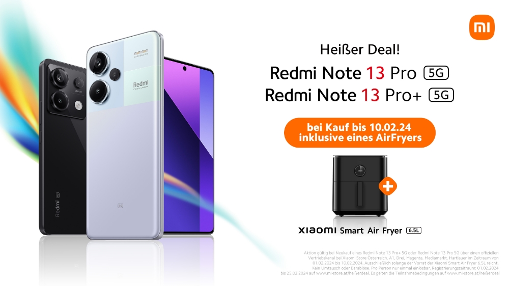 Xiaomi verkündet Verkaufsstart der neuen Redmi Note 13 Serie mit Bundle ...